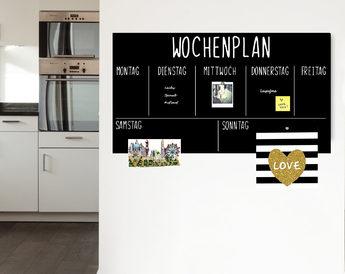 Wandtafel Wochenplaner Wand & Tür | selbstklebend & magnetisch ...